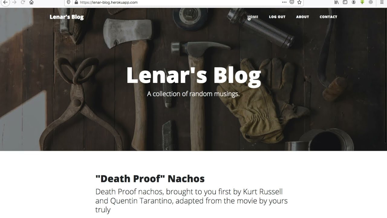 Blog with users on Python Flask