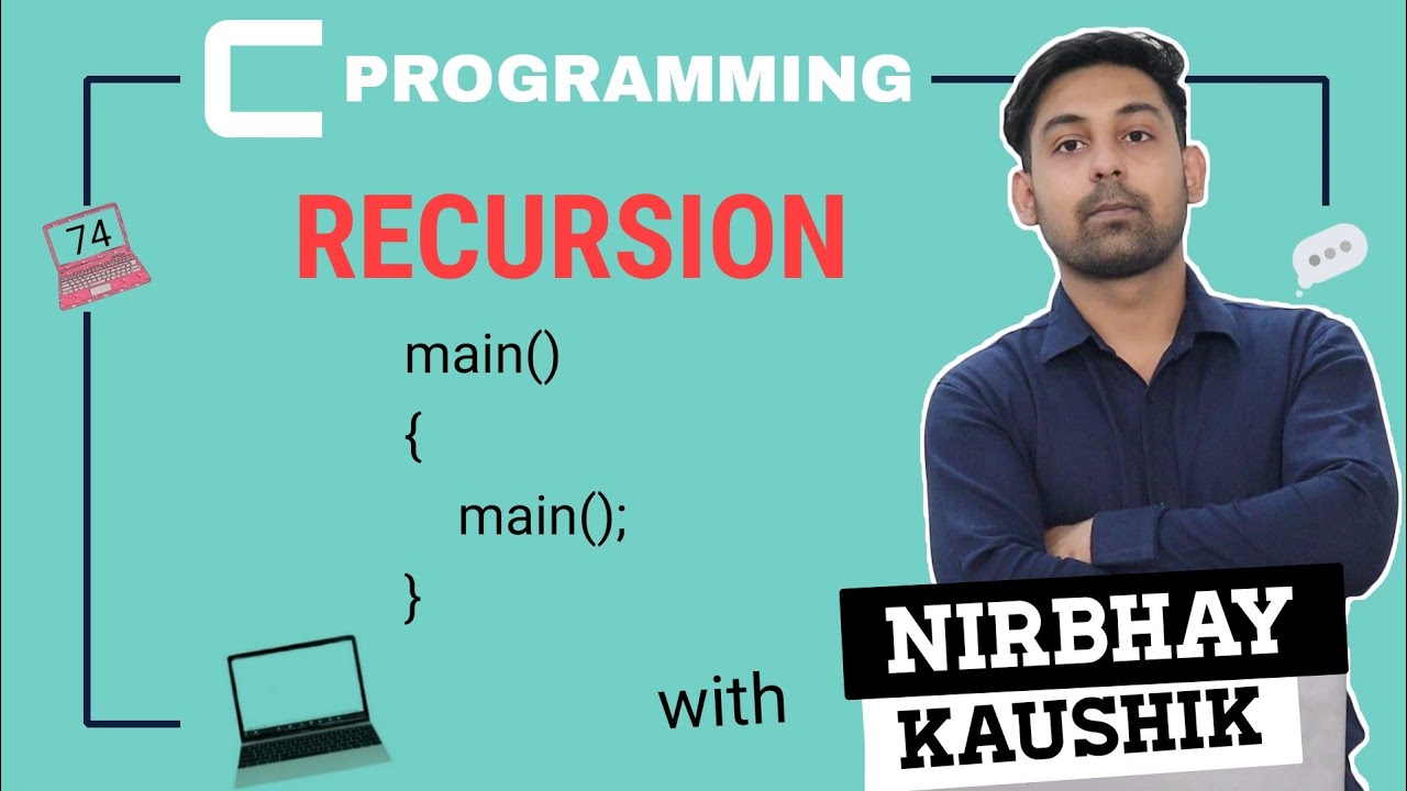 Recursion In C | Recursive Functions With Example In Hindi By Nirbhay