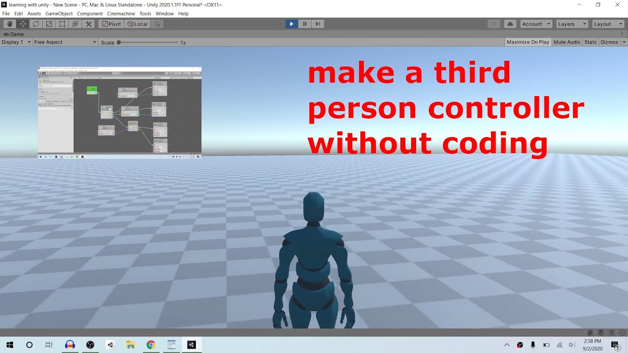unity third person controller with bolt | make third person character controller without coding 2020