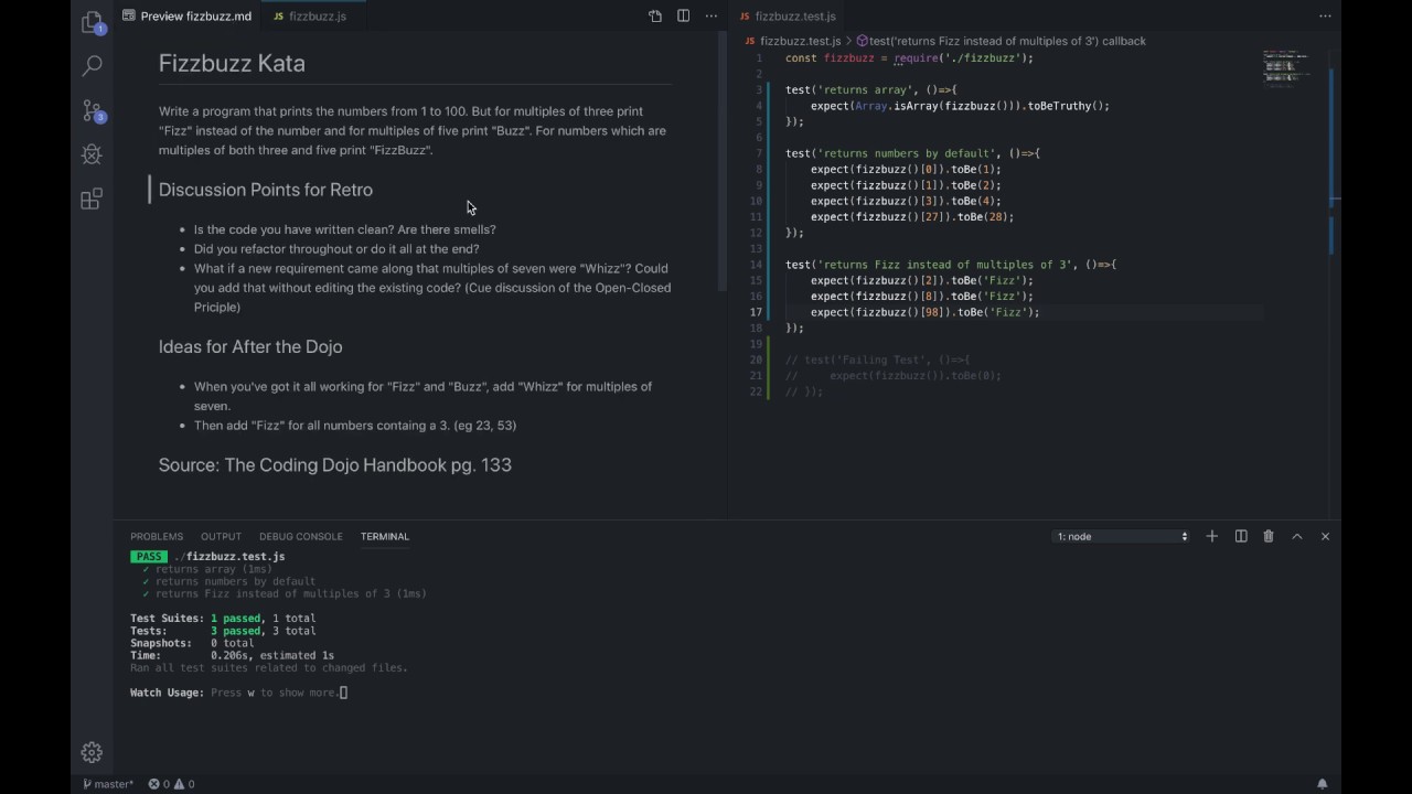 Coding Dojo - Fizzbuzz Kata 1