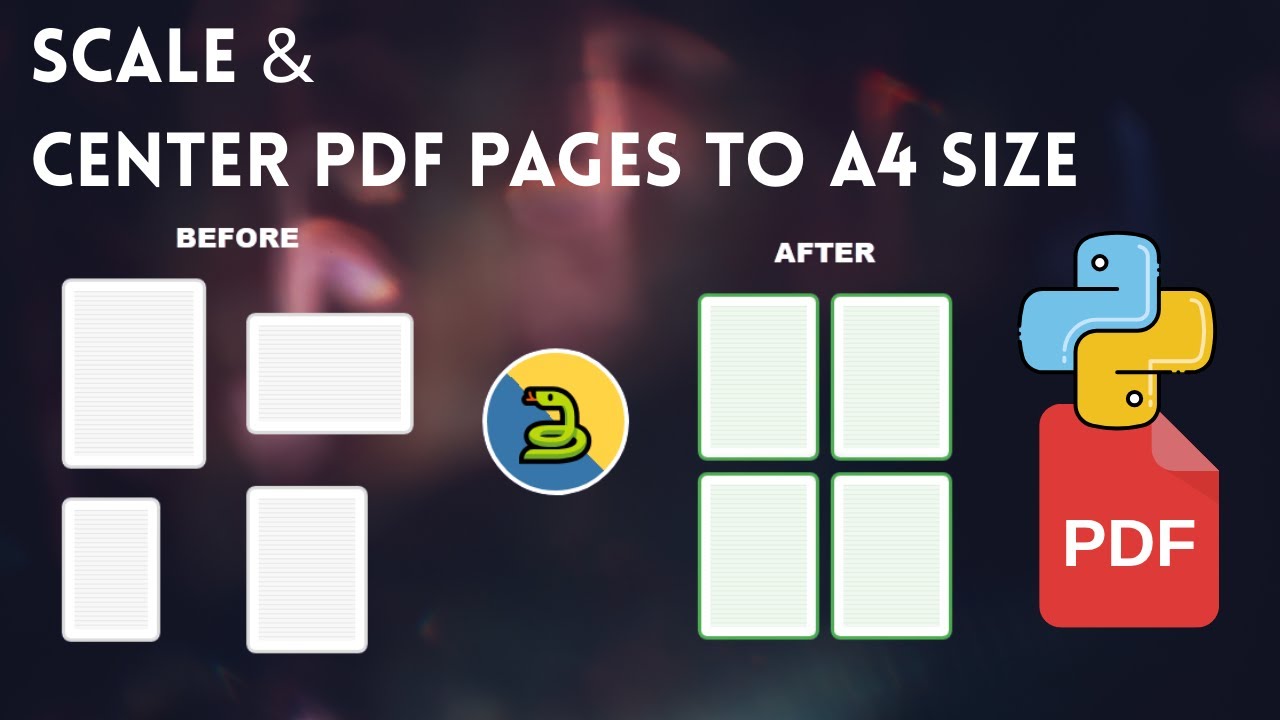 Resize Multi-Page PDFs to A4 with Python pypdf