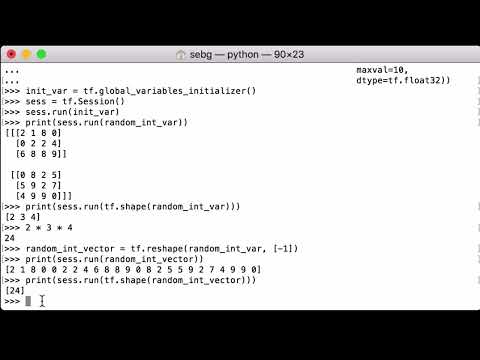 tf reshape: Use TensorFlow reshape To Convert A Tensor To A Vector - TensorFlow Tutorial