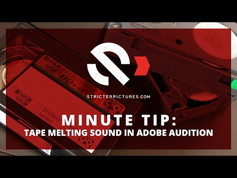 How to do a Tape Melting Effect in Adobe Audition | Minute Tip | How To