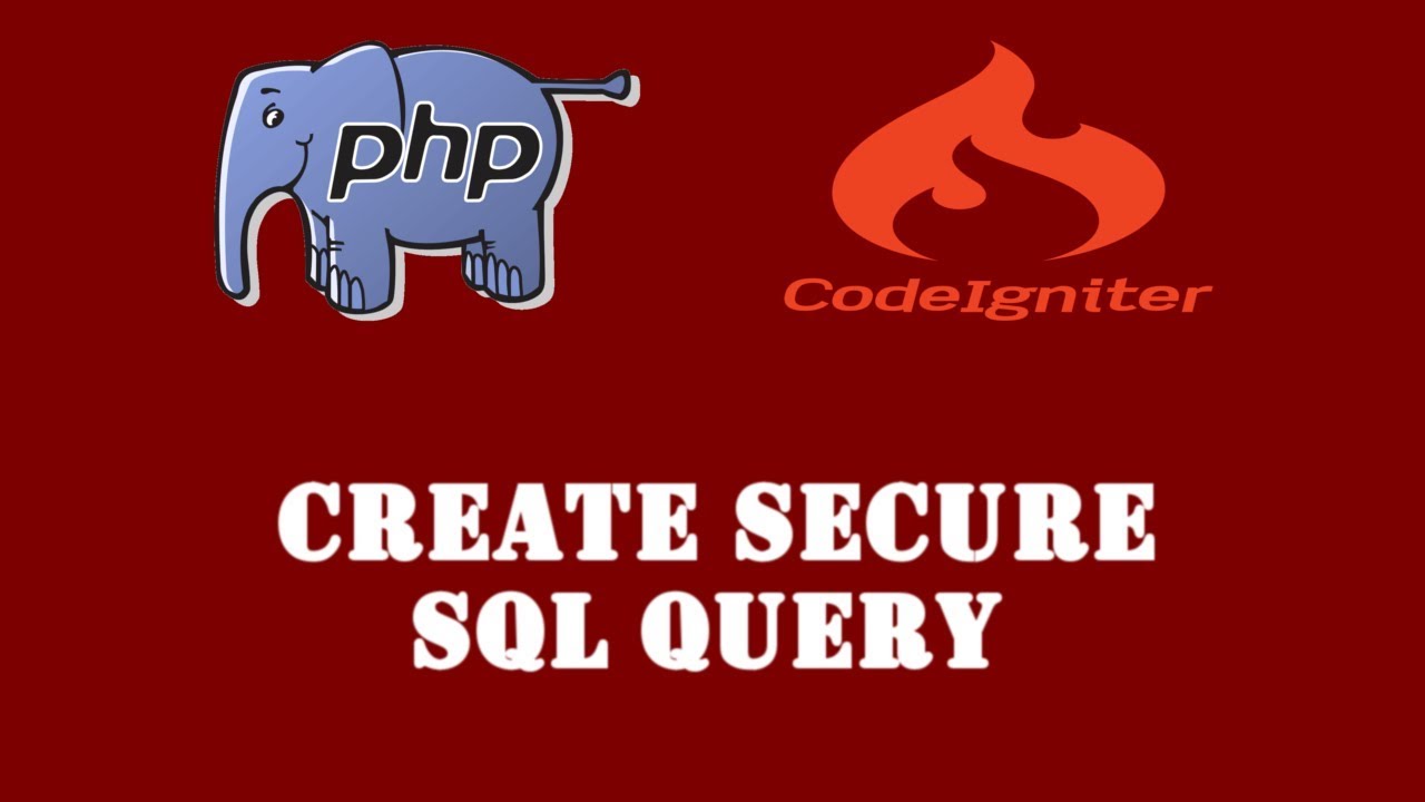 PHP Codeigniter Tutorial - 15 - Generating Secure SQL Query In Codeigniter - Hindi