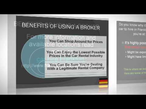 Car Hire Frankfurt Airport - 3 Good Reasons to Use a Broker