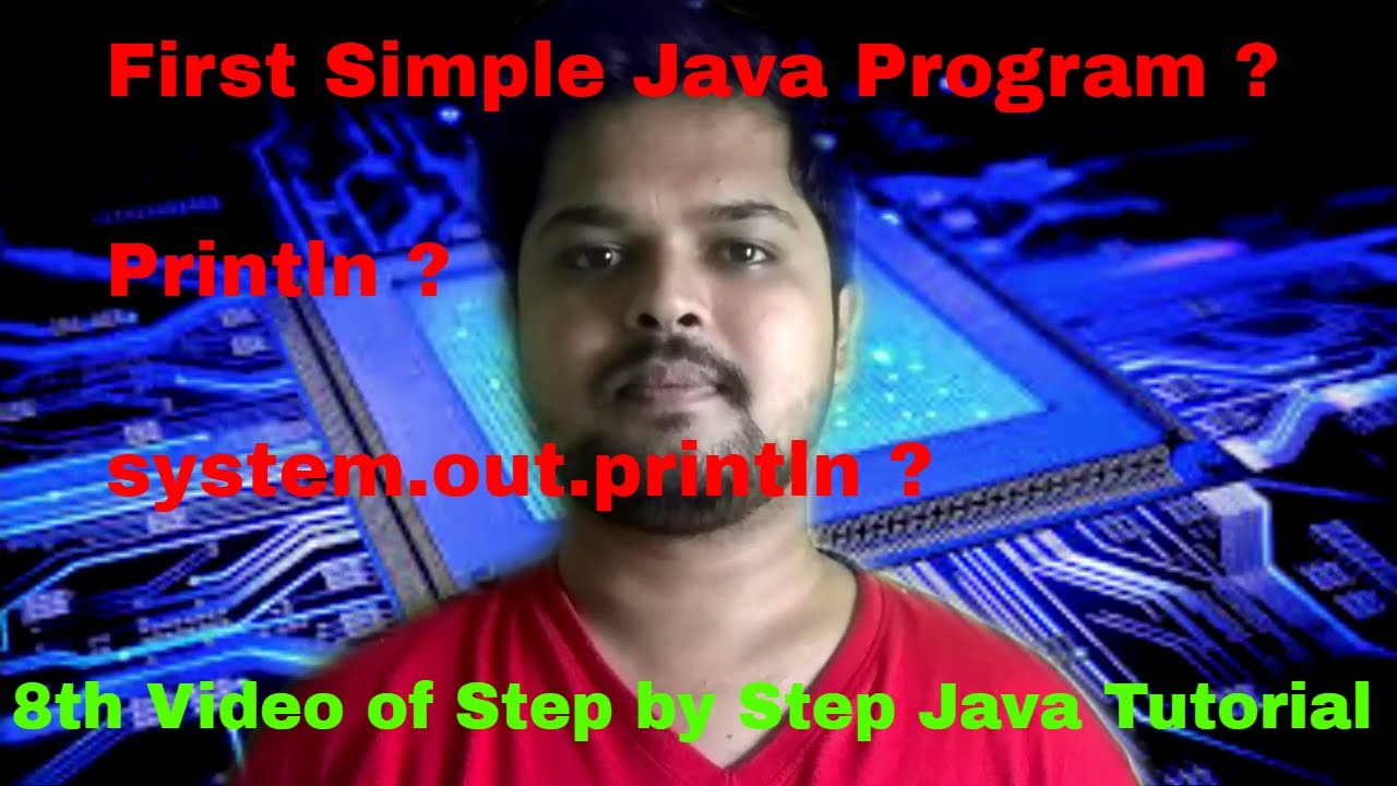 First Simple Java Program | Java4U | Step by Step Java Tutorial