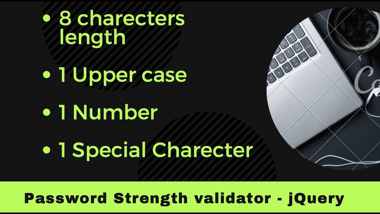 Password Strength validator - jQuery