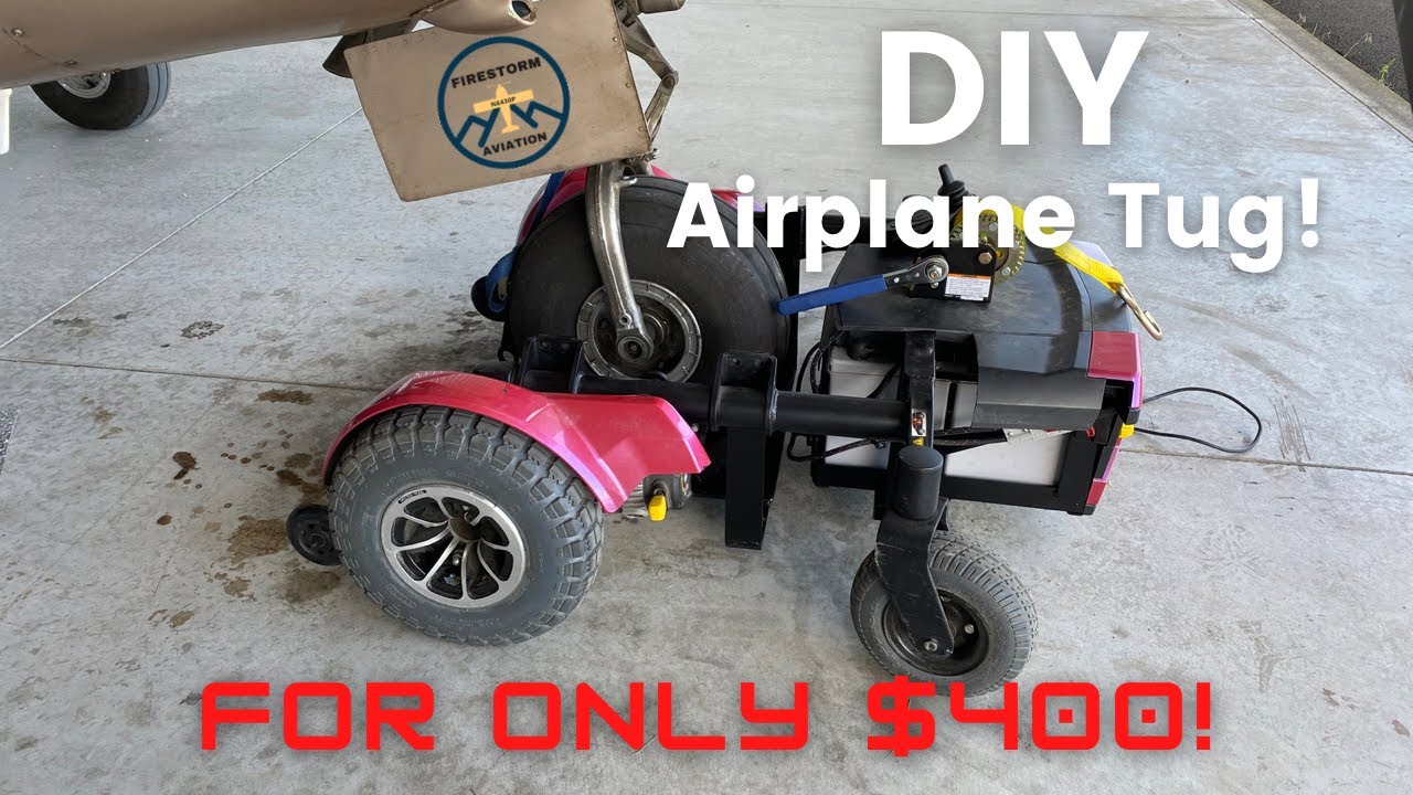 Aviation: Vans RV Aircraft - DIY Airplane Tug from an Electric Wheel Chair