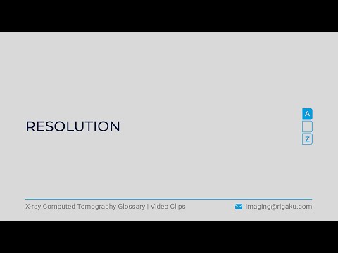 X-ray CT glossary - Resolution
