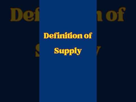 Definition of Supply #latest #trending #microeconomics #economics #latestnews #trend #new #minivlog