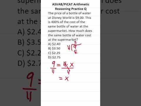 ASVAB/PiCAT Arithmetic Reasoning Practice Test Q: Translating A Word Problem into an Equation