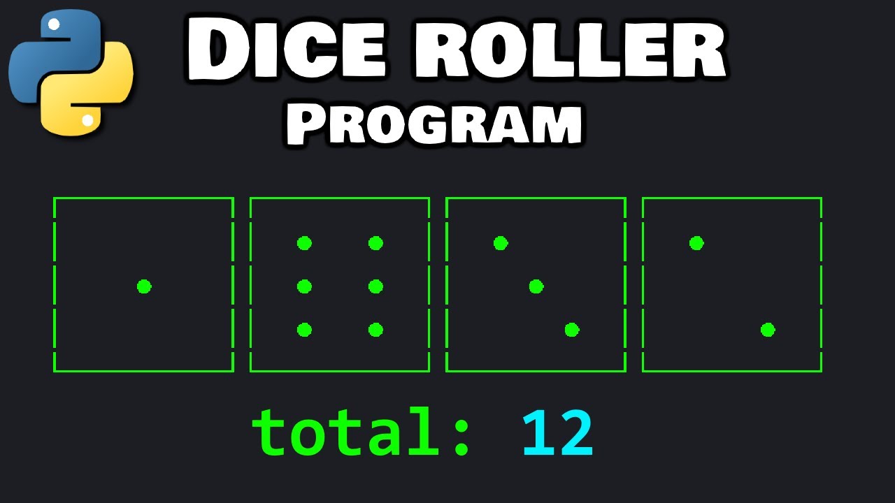 Code a dice roller program in 10 minutes! 🎲