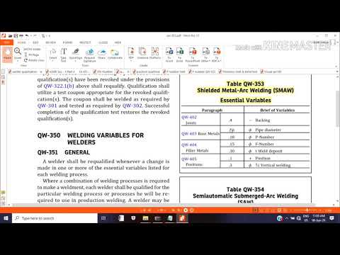 How to review a Welder Performance Qualification as per ASME Section 9(Malayalam ) -1.