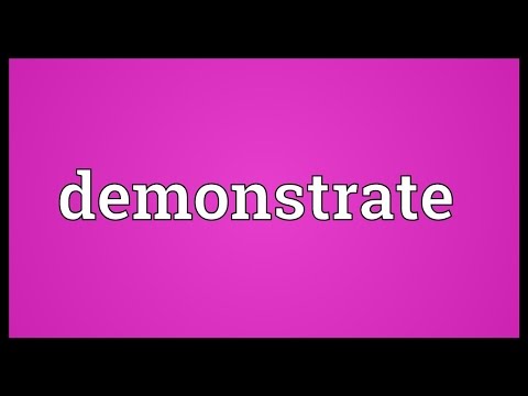 Demonstrate Meaning