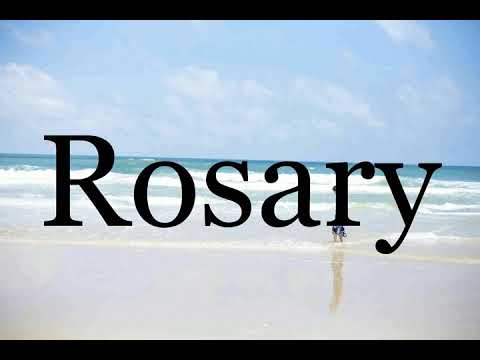 How To Pronounce Rosary🌈🌈🌈🌈🌈🌈Pronunciation Of Rosary