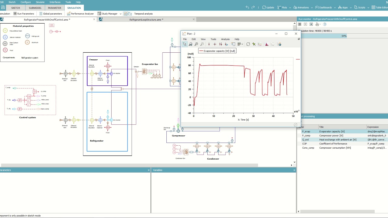 Refrigerator / freezer design with Simcenter Amesim