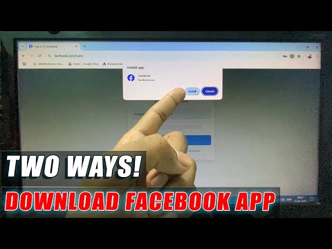 how to install facebook app in windows computer?