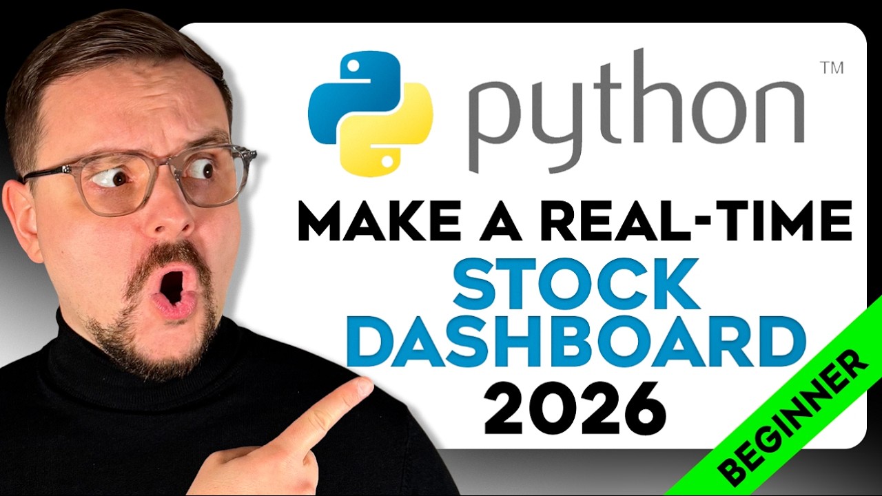 Build a Real-Time Stock Price Dashboard in Python - 2026 (Step-by-step Tutorial for Beginners)