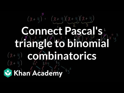 Pascal's triangle & combinatorics (video) | Khan Academy