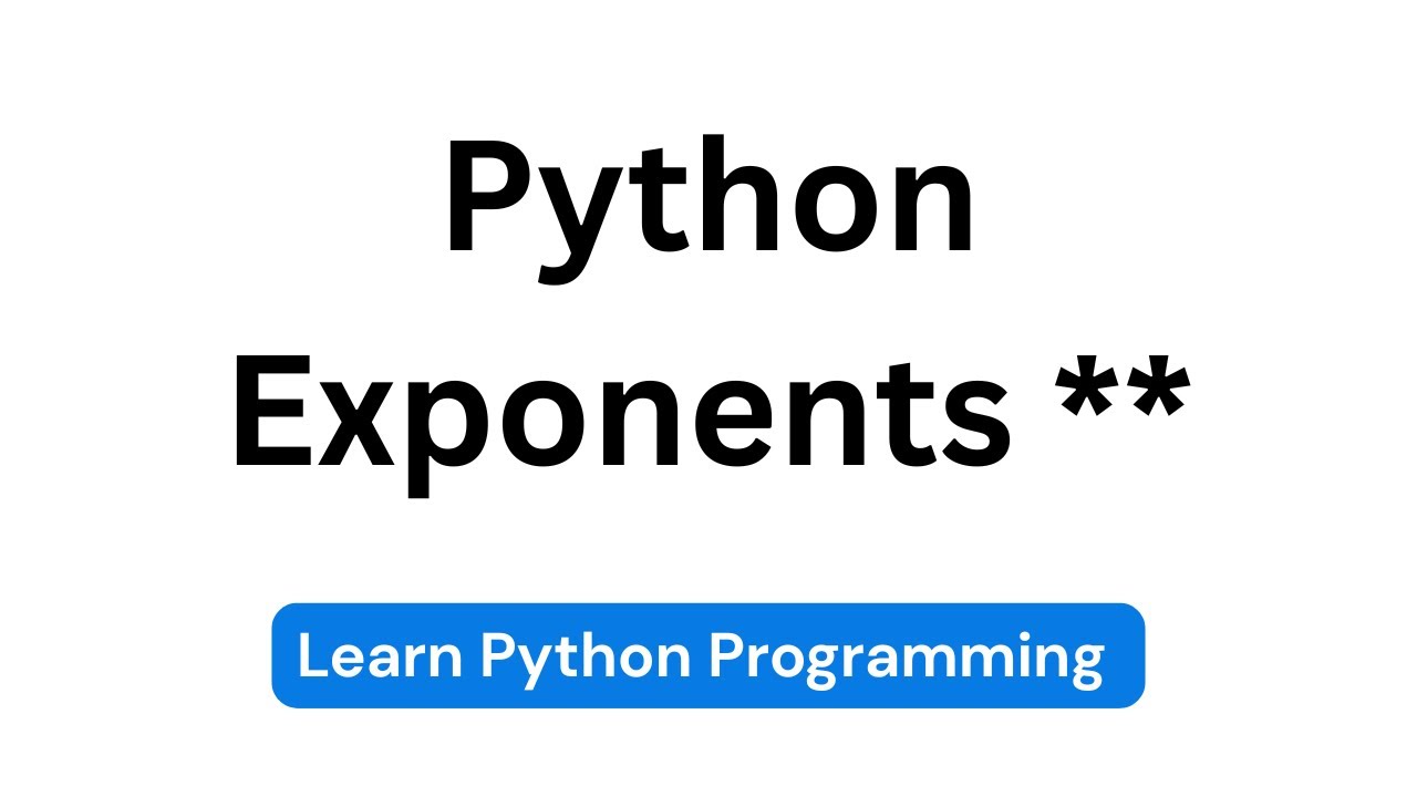 Python exponent operator and right-associative behavior | Python Tutorials