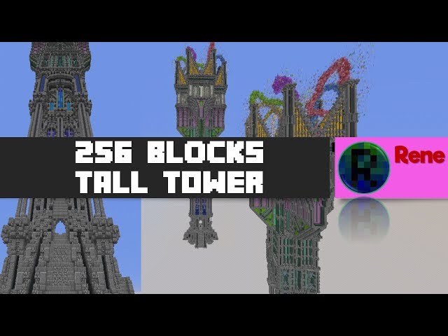 256 blocks tall TOWER! (TIMELAPSE) Minecraft Map