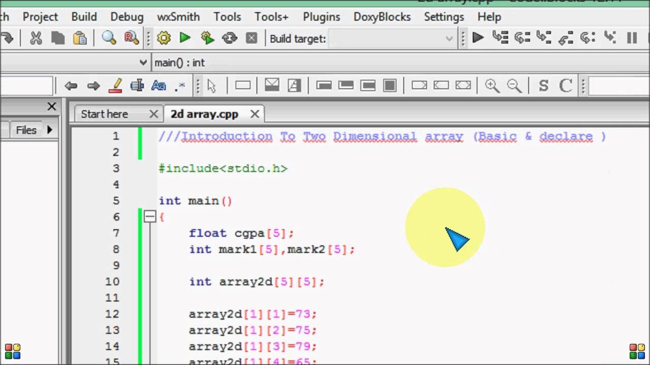 Bangla C programming tutorial  49  Introduction To Two Dimensional array Basic & declare