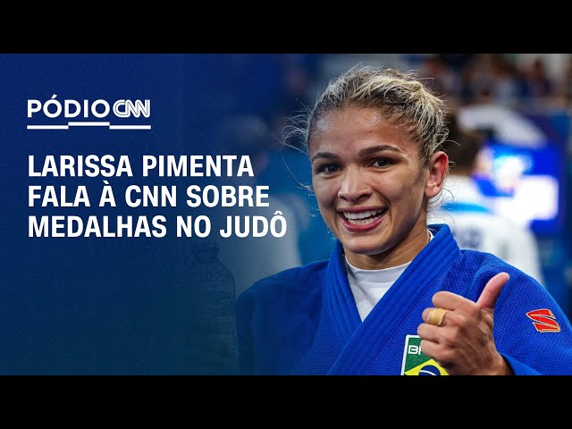 À CNN, Larissa Pimenta celebra bronzes em Paris e diz: “Não caiu a ...