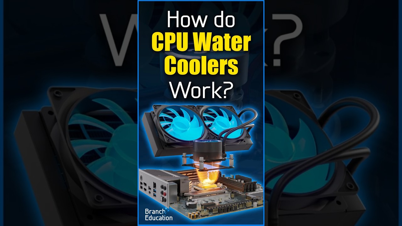 How do CPU Water Coolers Work? #pcbuild #watercooling #computerhardware