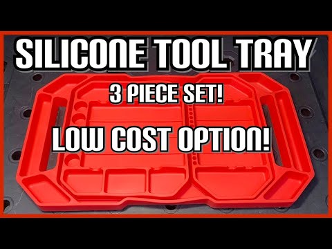 SILICONE TOOL TRAY SET - 3 PIECE SET - LOW COST SILICONE TOOL TRAY OPTION!