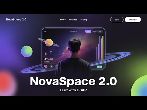 🌌Novaspace 2.0 – Epic Space Website with GSAP Animations