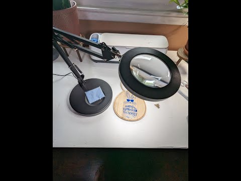 Unboxing and quick overview of the KIRKAS 10x Magnifying Desk Lamp