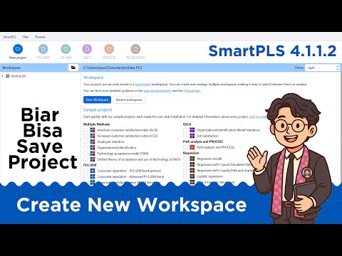 Cara Buat Workspace di SmartPLS 4 Versi Terbaru