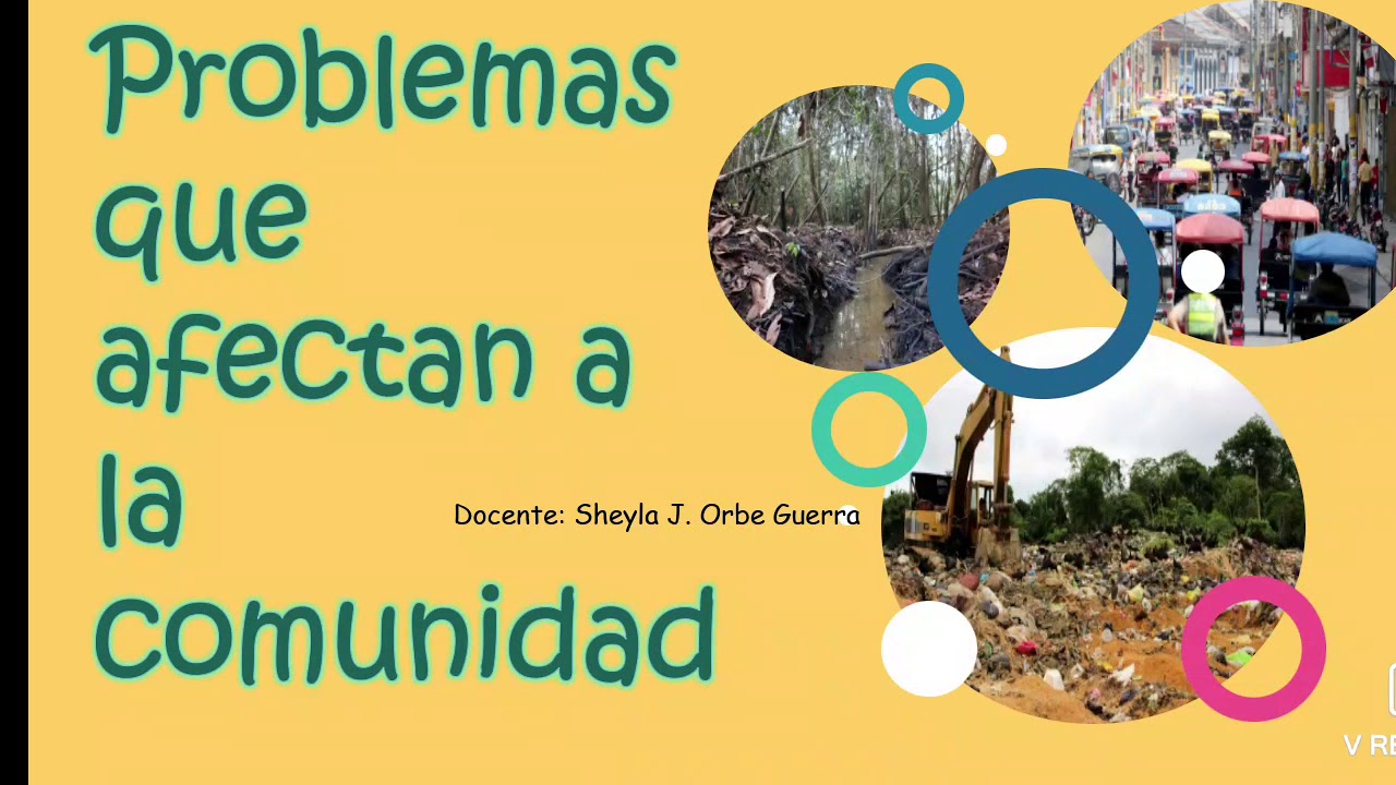 PROBLEMAS QUE AFECTAN A LA COMUNIDAD || PPT EXPLICATIVO