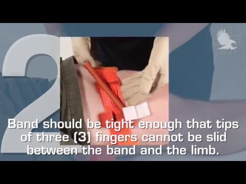 C-A-T Tourniquet Generation 7 Two-Handed Application
