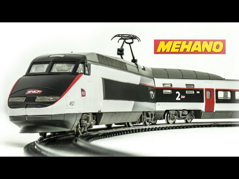 Mehano Train Line HO Scale Speedtrain TGV Tricourant SNCF Electric Model Train Set Unboxing & Review