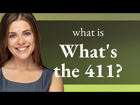 What's the 411? - Unraveling Slang in English