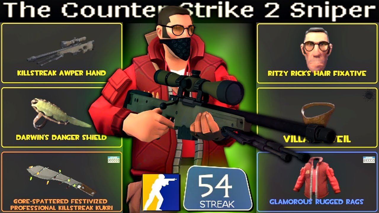 What 1000+ hours of Sniper experience looks like (TF2 Gameplay)