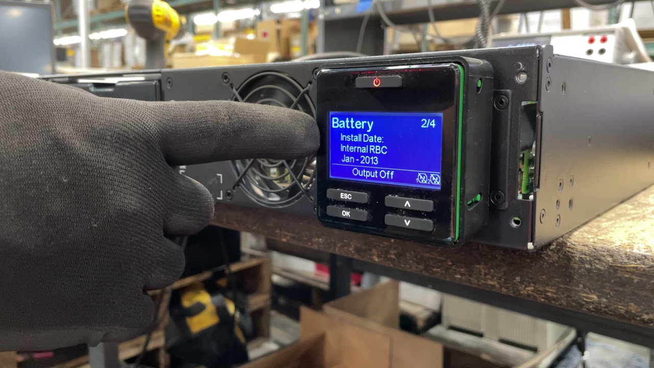 Change Battery Date on UPS