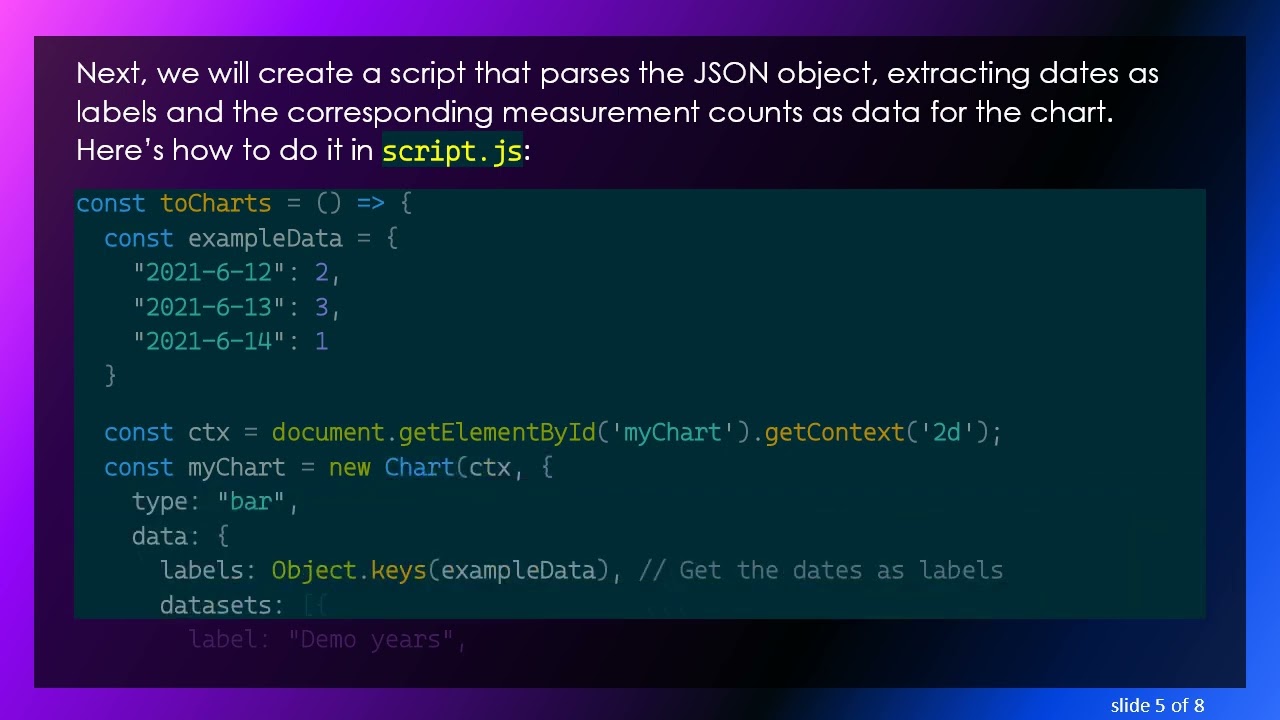 How to Parse a JSON Object to Create Beautiful Charts with ChartJS