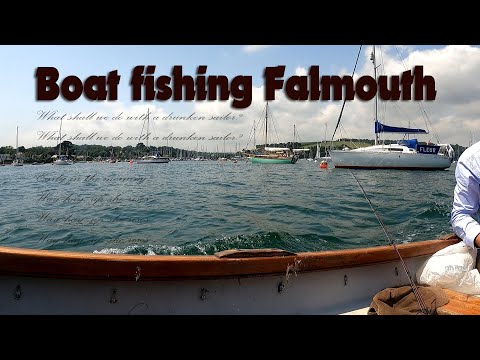 Boat fishing Falmouth with Ed and Geoff