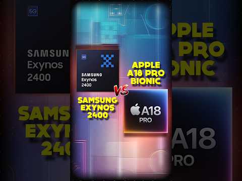 Exynos 2400 Vs A18 Pro Bionic Comparison #apple #samsung #iphone #samsunggalaxy #iphone16 #shorts