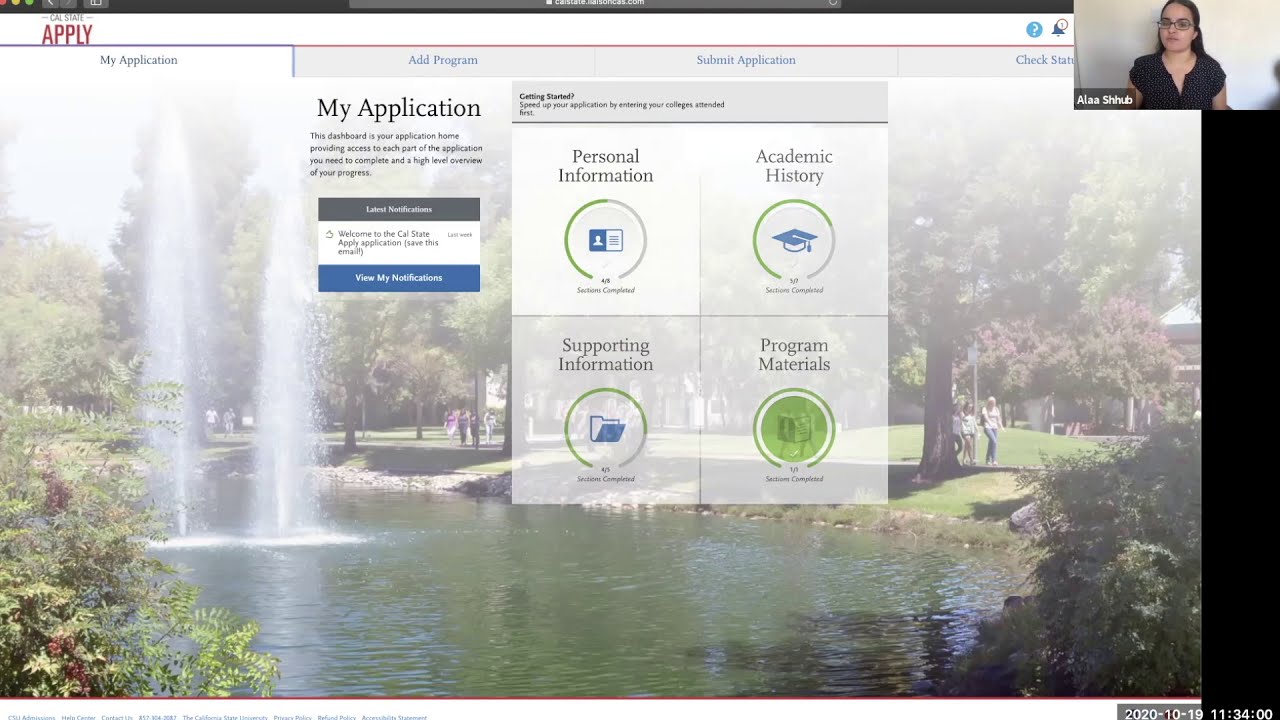 CSU Application - Personal Information