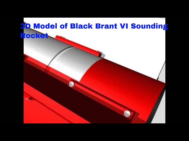 Black Brant VI Sounding Rocket 3D Model - FlatPyramid