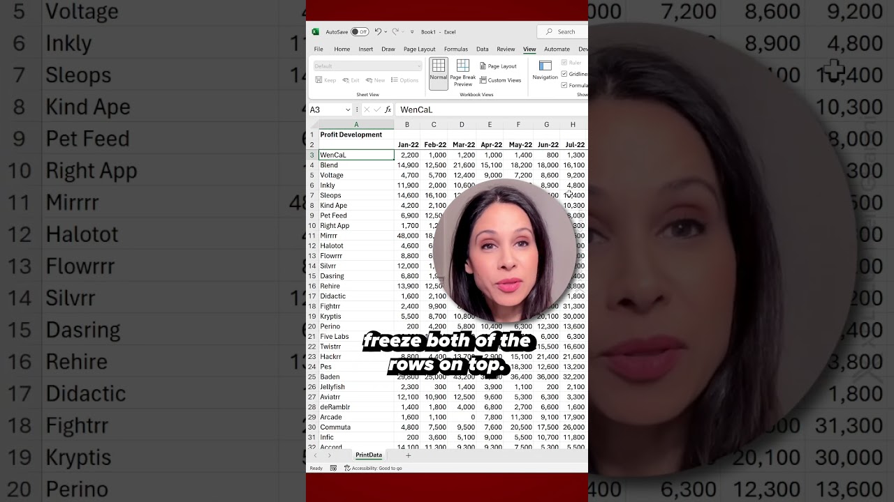 Excel Row And Column Freezing Quick One Click Guide 2437
