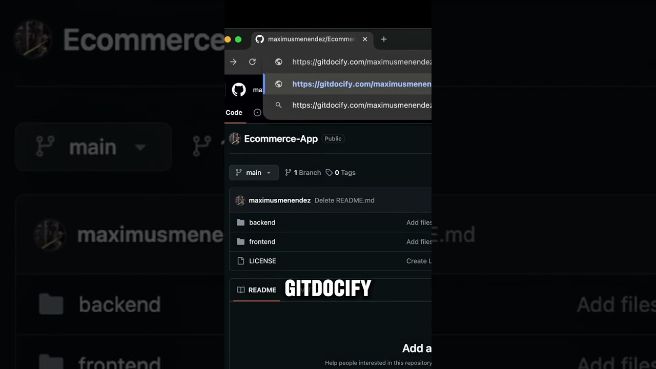 GitDocify the ultimate developer for your projects #coding  #html #learntocode #swe #github