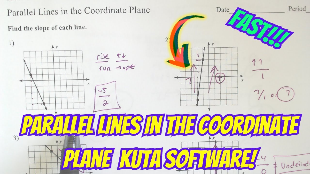 Parallel Lines in the Coordinate Plane  Kuta Software