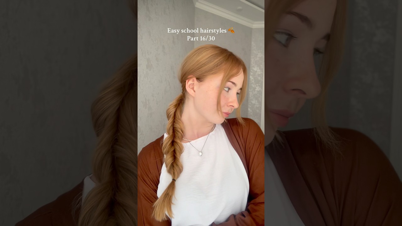 Easy school hairstyles 27/30#school Back to school hair ideas ✨  #hairstyle #hairtutorials