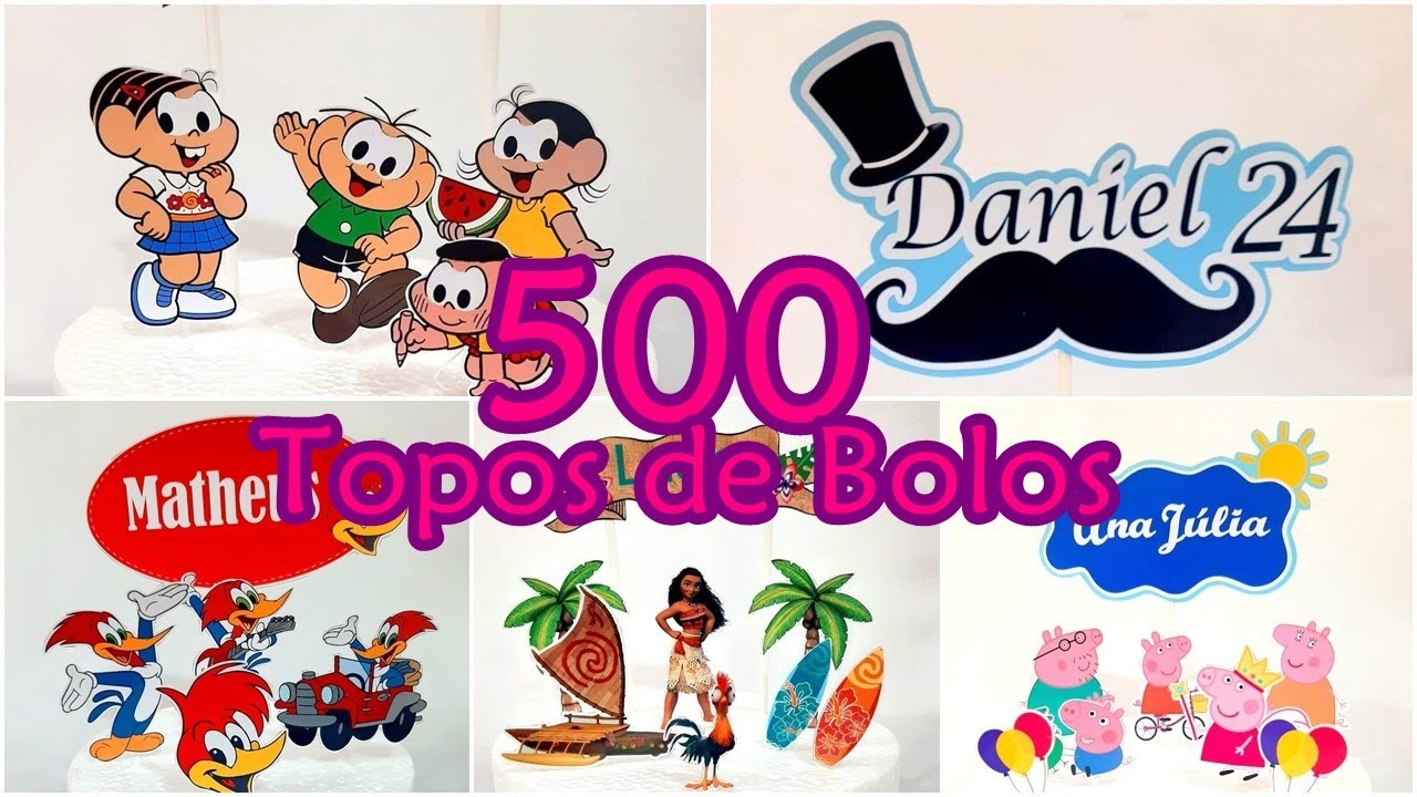 Arquivo de corte 500 topos de bolo GRÁTIS