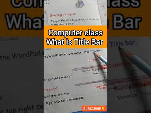 What is Title Bar in Computer| Shorts| Windows