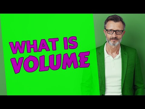 Volume | Meaning of volume